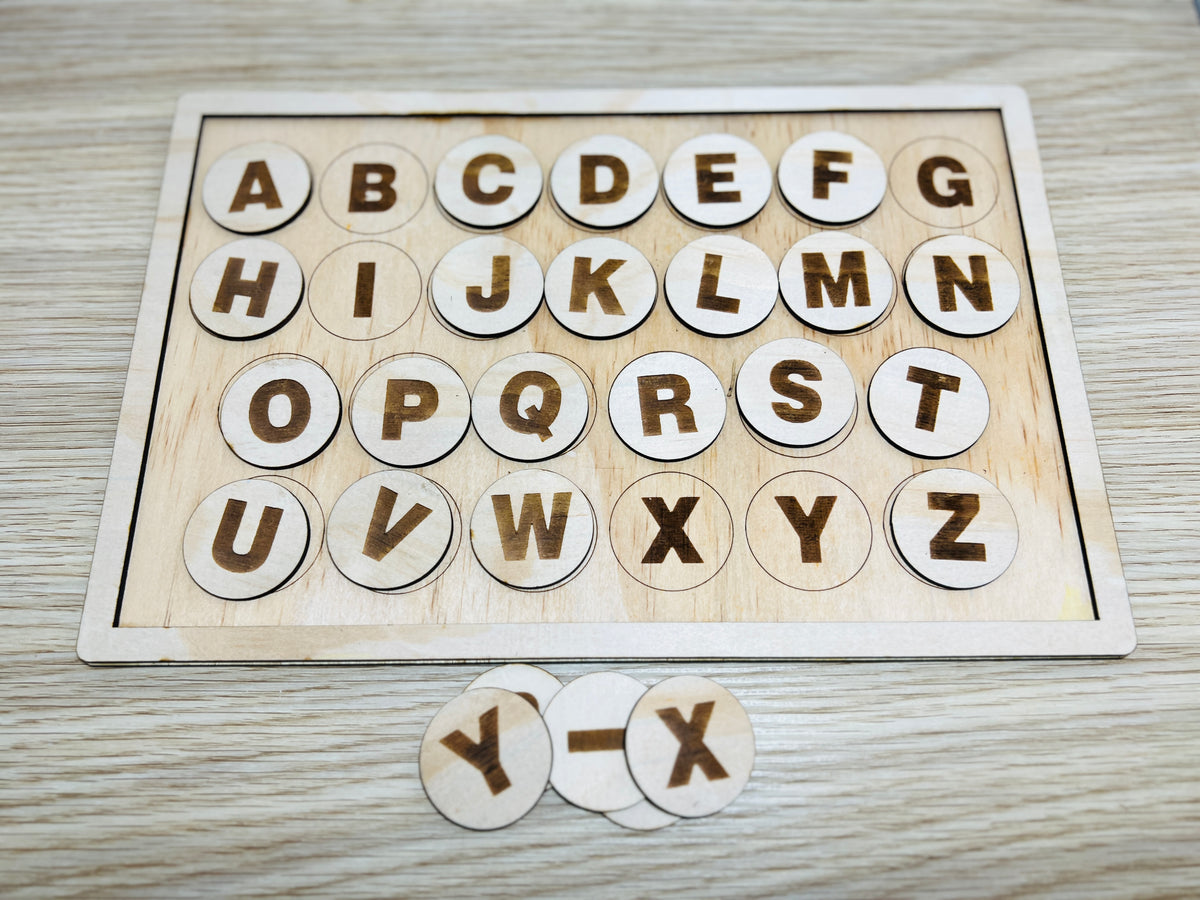 Education kids Montessori alphabet boards