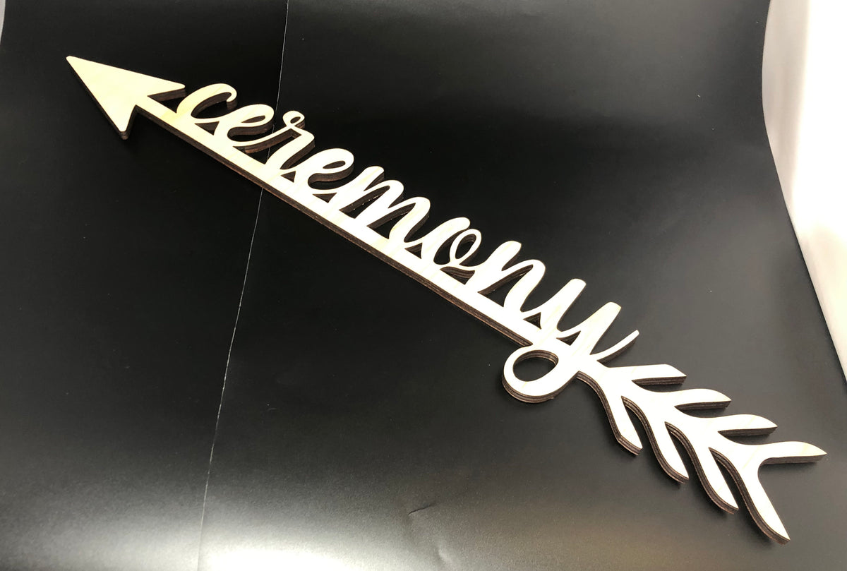 Wedding ceremony signs