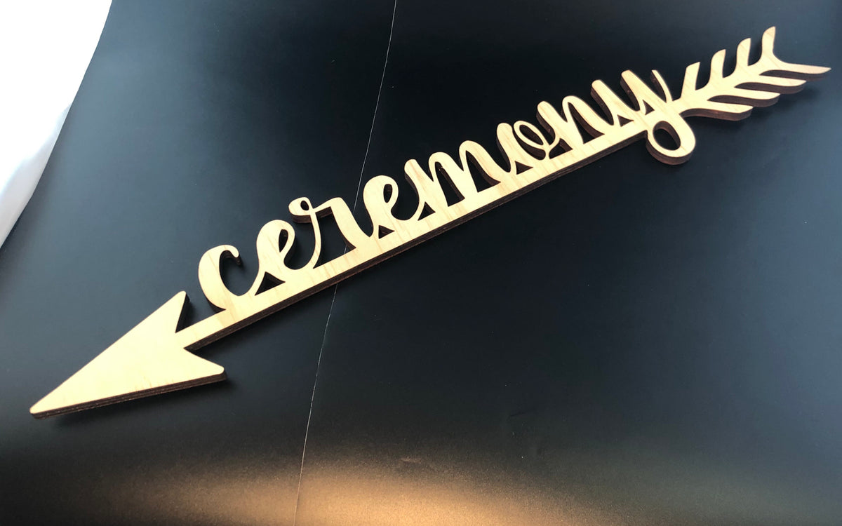 Wedding ceremony signs